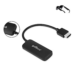 gofanco HDMI 2.0 to USB C Converter (HDMI to USB-C Monitor) – Compatible with Xreal, Rokid Air/Max, VITURE One, RayNeo, Portable Monitor, laptops, Switch, ROG Ally, Steam Deck, PS4/5, Xbox(HDMIUSBC)