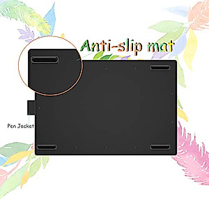 Drawing Tablet GAOMON M106K PRO 10 x 6.25 inches Large Graphic Tablet, Digital Art Tablet Supports Tilt Function with 12 Shortcut Keys, Battery-Free Stylus, Work with Mac, Windows PC & Android