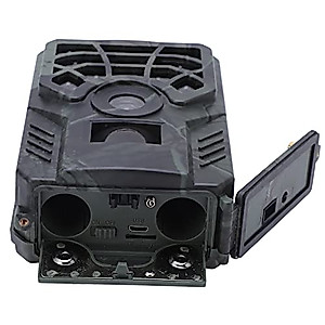 Socobeta Hunting Camera, Wildlife Monitoring 1MP Color CMOS HD Trail Camera with Strap for Villa House