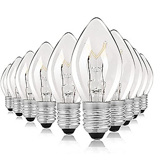 Micnaron Flea Trap Replacement Light Bulbs Warm White- Pack of 10 (E12 7W)