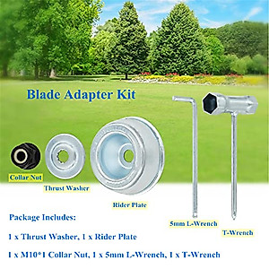 AILEETE Blade Adapter Attachment Maintenance Kit for Stihl FS55 FS55R FS56 FS56RC FS70R FS80 FS85 FS90 FS90R FS94 FS100RX FS110 FS120 FS130 FS130R (Thrust Washer, Rider Plate, Collar Nut, Wrench)