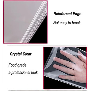 COOLAKE Pretzel Bags 2x9.8 Inch 200 Pcs, Clear Self Sealing Cellophane Bags, Pretzel Rods Individual Bags, Self Adhesive Sealing Treat Bags, for Chocolate, Bakery, Cookies,Candies