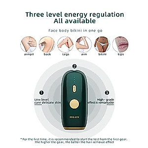 At-Home IPL Hair Removal for Women Men, Upgraded to unlimited Flashes Permanent Hair Removal Device on Facial Legs Arms Bikini Line FDA Cleared Laser Hair Removal