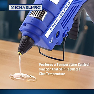 MichaelPro MP013006 Butane Powered Glue Gun, Cordless Fast Heating Gas Hot Glue Gun with Self-Regulating Temperature for DIY, Arts & Crafts, Woodworking, Home Repairs & More