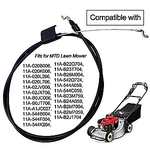 746-0957 Engine Zone Control Cable for MTD 946-0957 Fits Most Push Mowers with Cable Length 50inch Conduit Length 37 inch