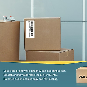 12 Rolls 4" x 2" Thermal Labels - 760 Paper Stickers Per Roll - 4 Rolls - fits Zebra LP2844, GC420, GK420, GX430, ZD220, ZD420, ZD500, ZD620, ZP-500, GT800 Direct Thermal Printers