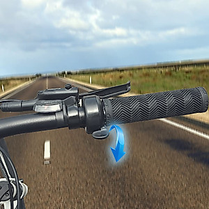 Electric Bicycle Thumb Throttle WUXING, FT-21X Finger Throttle, 12-72V Universal,Speed Control for Ebike Pocket Razor Scooter Accessories Part, (Waterproof Plug（WP-3Pin）)