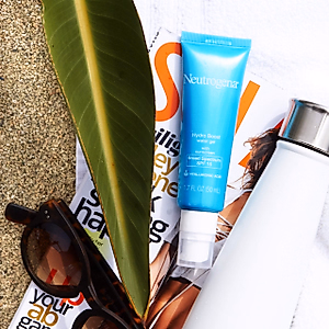 Neutrogena Hydro Boost Hydrating Hyaluronic Acid Gel Cream Moisturizer With SPF 15 Sunscreen, Daily Oil-Free and Non-Comedogenic Gel Cream, 1.7 fl. oz