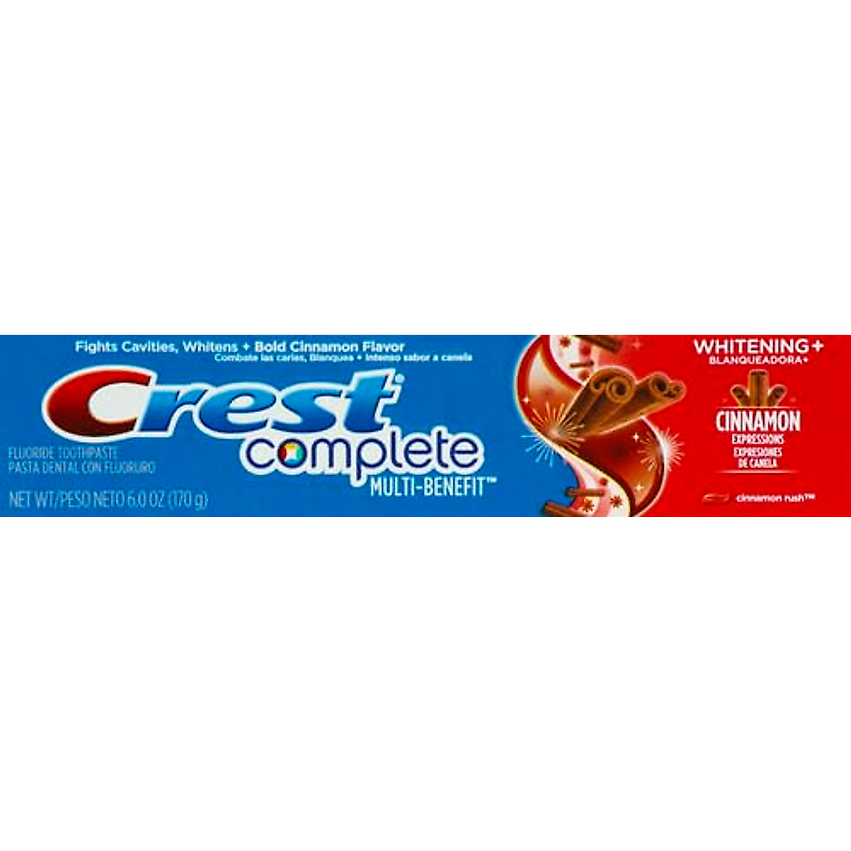 Crest Whitening Expressions Fluoride Anticavity Toothpaste, Cinnamon Rush, 6 oz