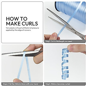 KMER LIFE Orange Crimped Curling Ribbon, 1/5" Wide x 500 Yards Christmas Curling Ribbons for Gift Wrapping, Party Decoration, Balloon String, Crafting, Balloon Ribbons for Florist Flower (1 Roll)