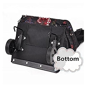 QIAOLI Shopping Cart Folding Shopping Bag Shopping Cart On Wheels Shopping Utility Trolly Cart Tug Bag for Grocery Laundry Book Luggage Utility Carts (Color : 1)