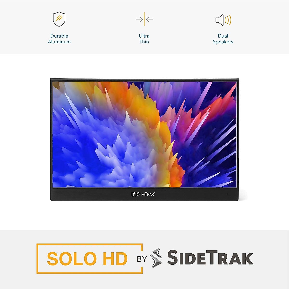 SideTrak Solo 17.3” Touchscreen Portable Full HD LED Monitor, Laptop Dual Screen Computer Extender with Large Display Cover, for PC, Gaming & Chrome, HDR Enabled, Powered by USB-C or HDMI