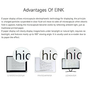 Waveshare 7.5inch E-Paper E-Ink Raw Display Compatible with Raspberry Pi 4B/3B+/3B/2B/B+/A+/Zero/Zero W/WH/Zero 2W Series Boards 800×480 Pixels Three-Color with SPI Interface Without PCB