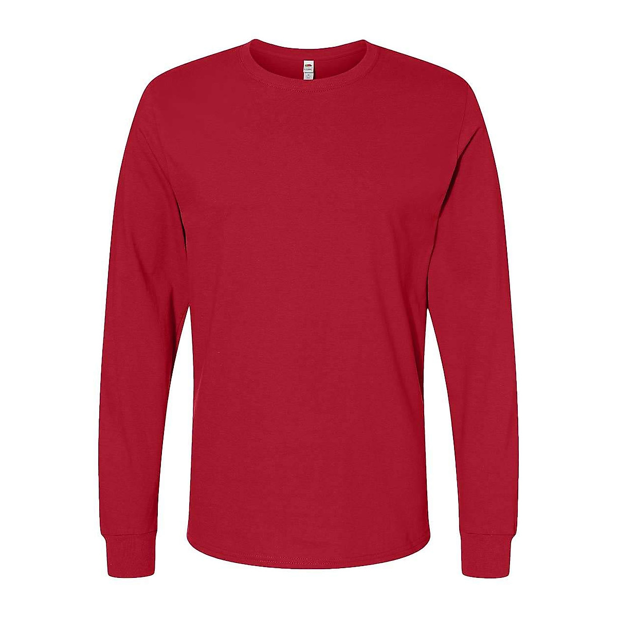 Fruit of the Loom Adult Iconic Long Sleeve T-Shirt M True RED