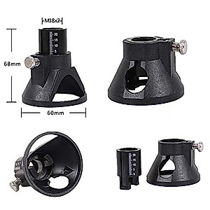 Rotary Multi Tool Cutting Guide Attachment Kit with HSS Router Drill Bits Set,11 Pcs