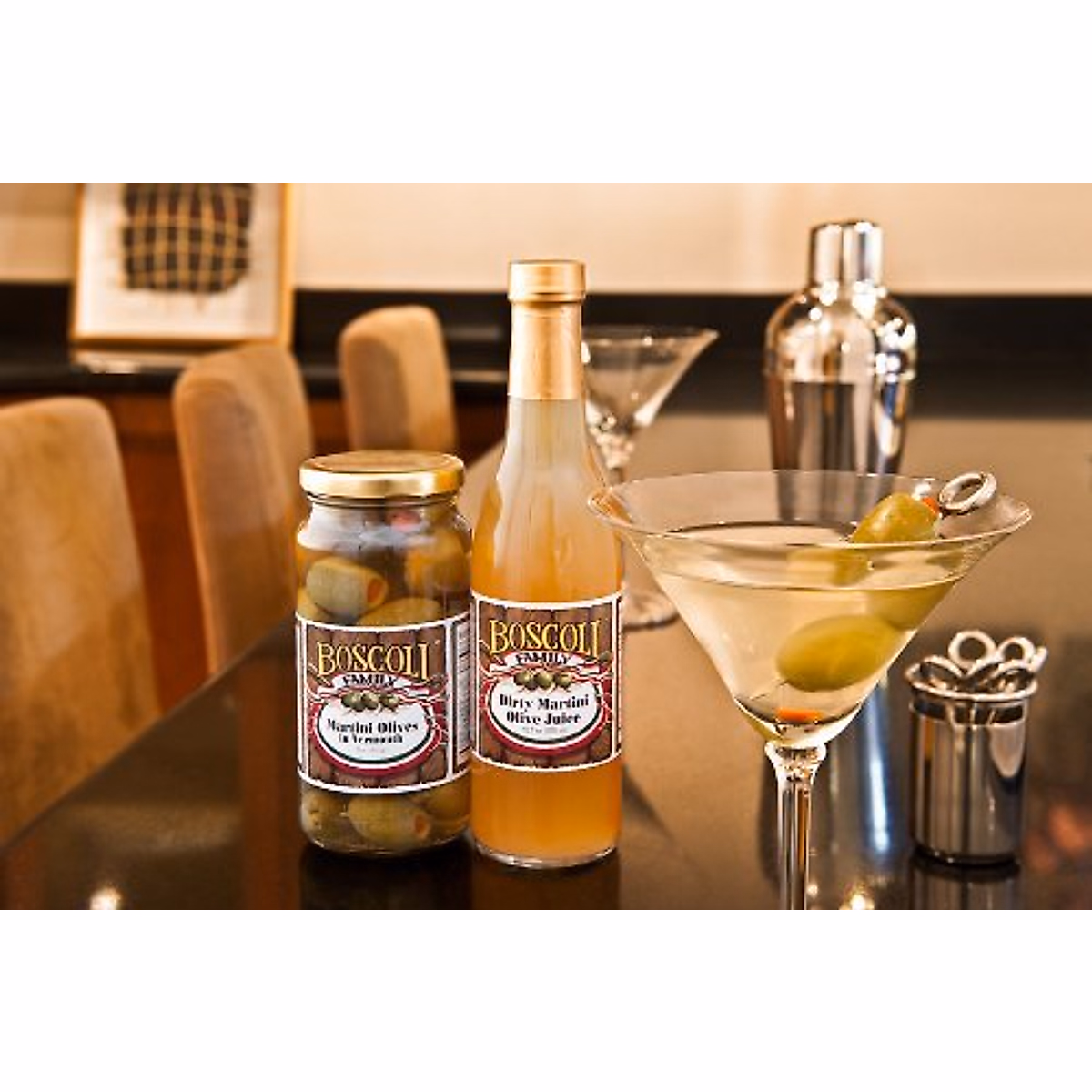 Boscoli Dirty Martini Olive Juice 12.7 ounces (Pack of 3)