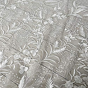 51" Wide White Net Tulle Mesh Flower Lace Fabric Wedding Accessories Luxury Embroidery Lace Fabrics for DIY Wedding Dresses Half Skirt Dress Curtains Table Clothes Background (3 Yard)
