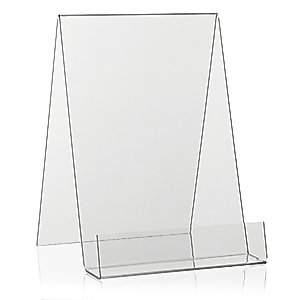 VITAdisplays® DIN A5 Book Stand/bookend/Accountant as a Product Carrier Made from Original Plexiglas®.