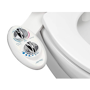 LUXE Bidet NEO 120 - Self-Cleaning Nozzle, Fresh Water Non-Electric Bidet Attachment & NEO 185 - Self-Cleaning, Dual Nozzle, Non-Electric Bidet Attachment for Toilet Seat