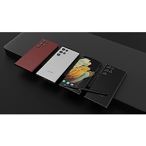 2PCS Galaxy S22 Ultra S Pen (Without Bluetooth) Replacement Compatible Galaxy S22 Ultra Stylus Pen + Replacement Tips/Nibs (Burgundy)