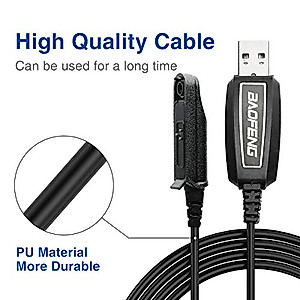 Original Baofeng USB Programming Cable PL2303 Chip Drive Free Win11 for BaoFeng Waterproof Two Way Radio UV-9R Plus (Including UV-9RPRO UV-9G GT-3WP UV-XR and Many More) USA Warranty Gmrs Radio