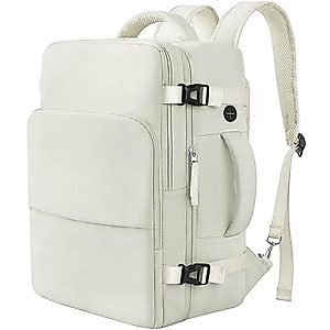 Hanples Large Travel Laptop Backpack for Men Women, Carry On Backpack, Hiking Backpack, Waterproof Durable Business Backpack with USB Charging Port, College Computer Bag, Fits 16 Inch Laptop