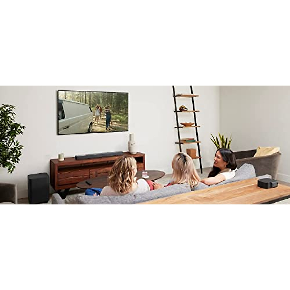 Samsung QN55QN90CAFXZA 55 Inch Neo QLED Smart TV with 4K Upscaling with a BAR-700 5.1ch Soundbar and Subwoofer with Surround Speakers (2023)