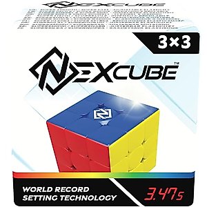 Goliath NexCube 3x3 Classic - Stickerless Speed Cube - Super Smooth Technology Unlocks Super Speed to Break Records! - Multicolor