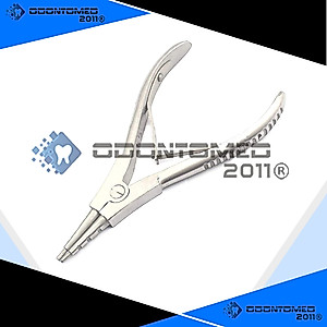 OdontoMed2011 Bead Capture Ring Opener & Closer Set - Ball Closure Body Piercing Tool Tattoo Stainless Steel Ring Opening and Closing Pliers With Black Pvc Grip