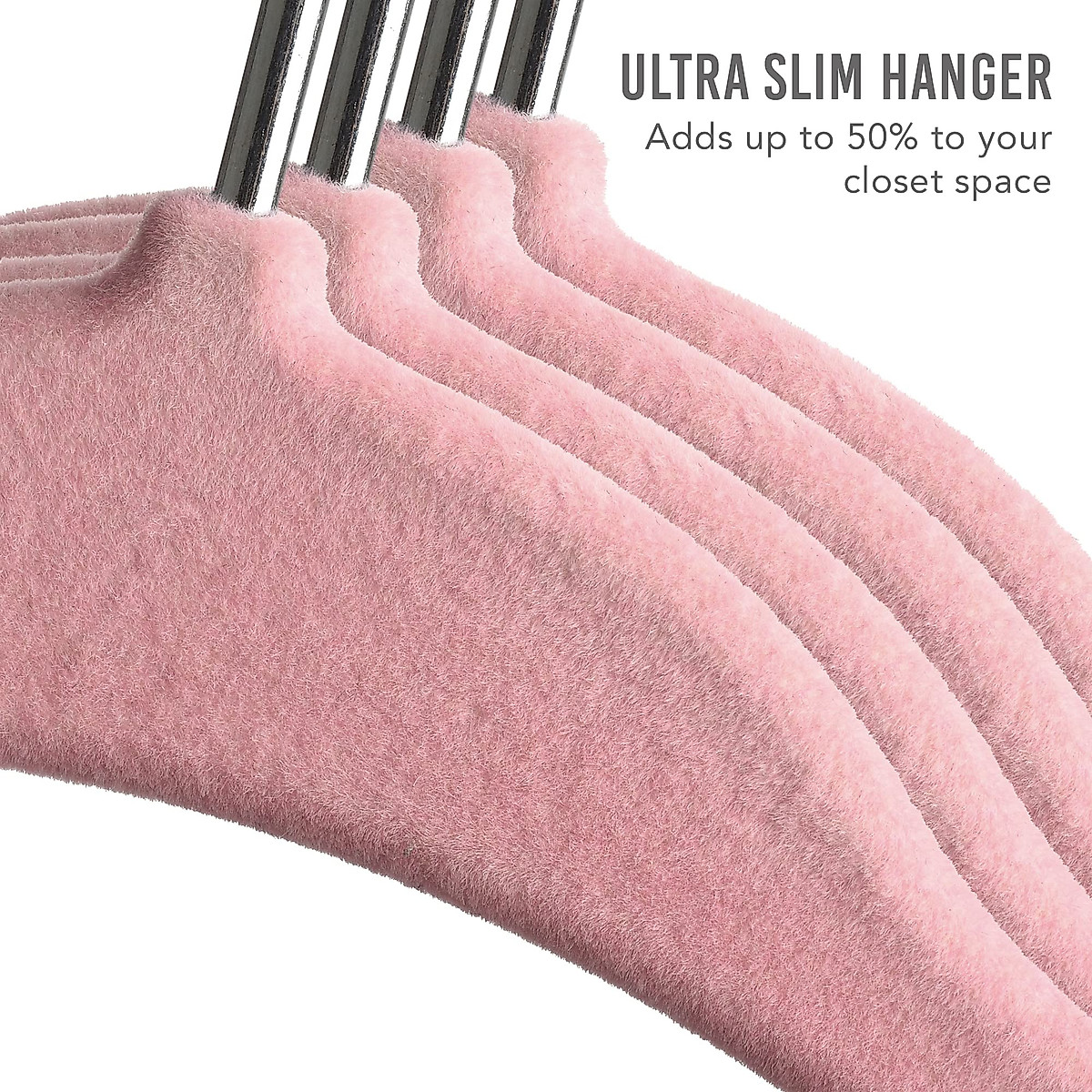 Babyrish Baby Hangers for Closet - Cute Yet Sturdy Baby Clothes Hangers for Newborns, Toddlers and Kids - Space Saving, Non Slip Kids Hangers for Nursery - Pack of 20 Pink Velvet Hangers (20, Pink)