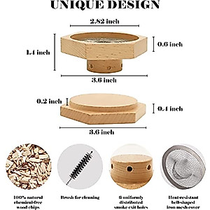 Cocktail Smoker Kit, Old Fashioned Smoker Kit, Bourbon Whiskey Smoker Infuser Kit with 4PCS Wood Chips - Gifts for Fathers Day, Lover, Men, Friends