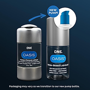 ONE® Condoms Oasis® Water Based Lubricant, 100ml | Mess-Free, Lightweight, Super Clean with an Easy Pump