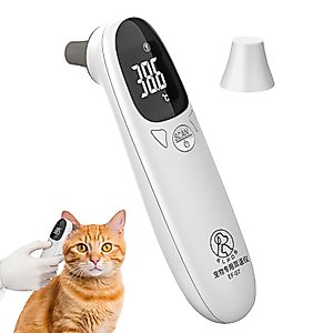 Animal Thermometers - Double Mode Design Veterinary Thermometers, Accurate Puppy Fever Detection Device | Flexible Temperature Options Pet Supplies for Dogs, Clear Led Display, for Cats, Cows