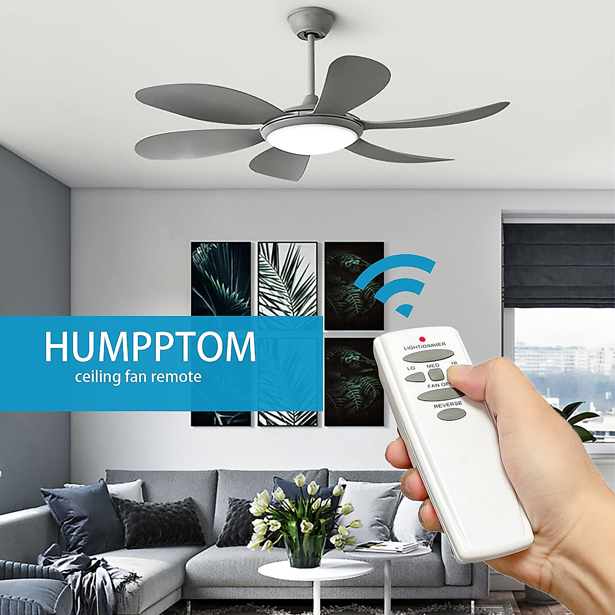 Humpptom Harbor Breeze Ceiling Fan Remote,Hampton Bay Ceiling Fan Remote Control,Ceiling Fan Remote Control- HD6 Remote Only 2pack