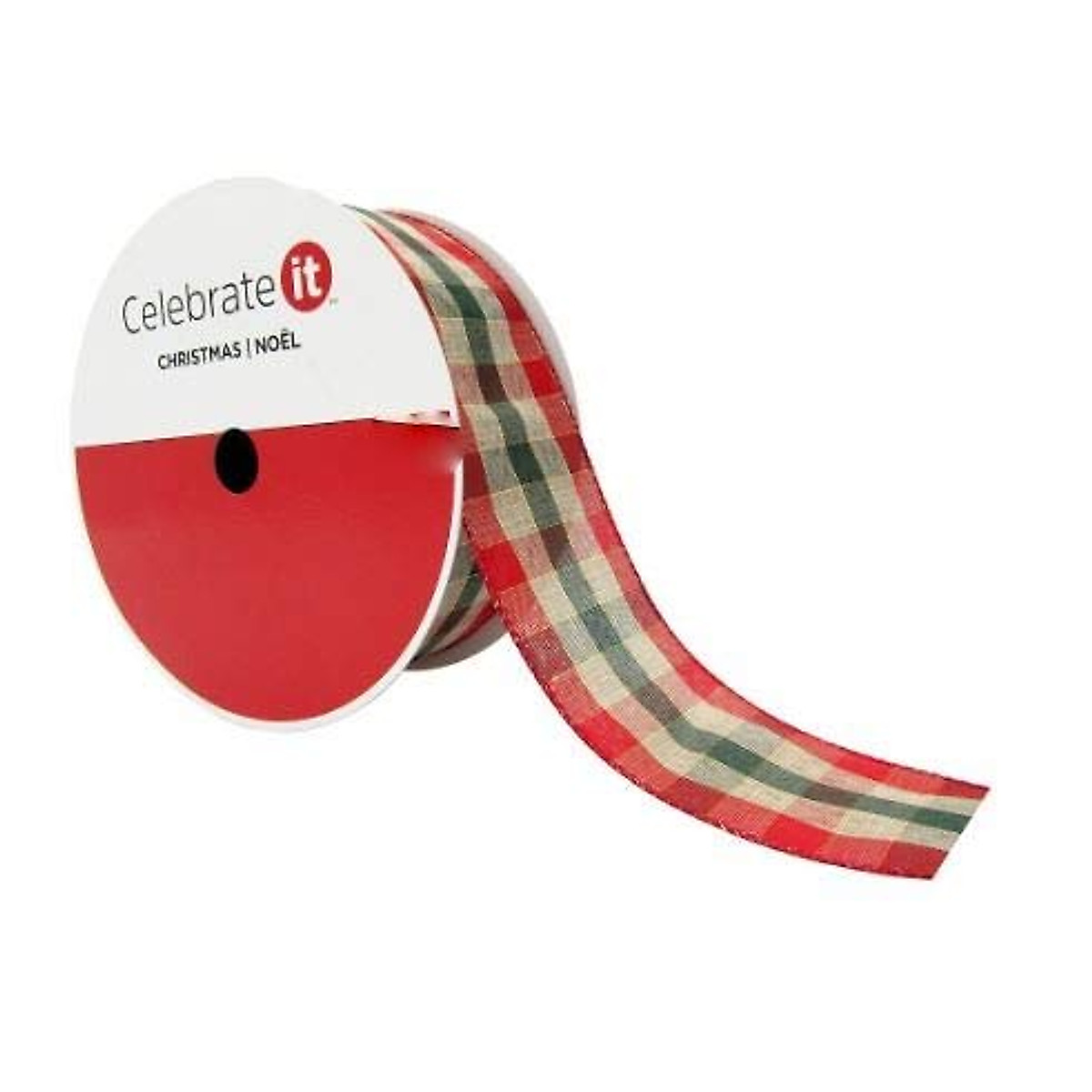2.5" Wired Plaid Ribbon by Celebrate It Christmas