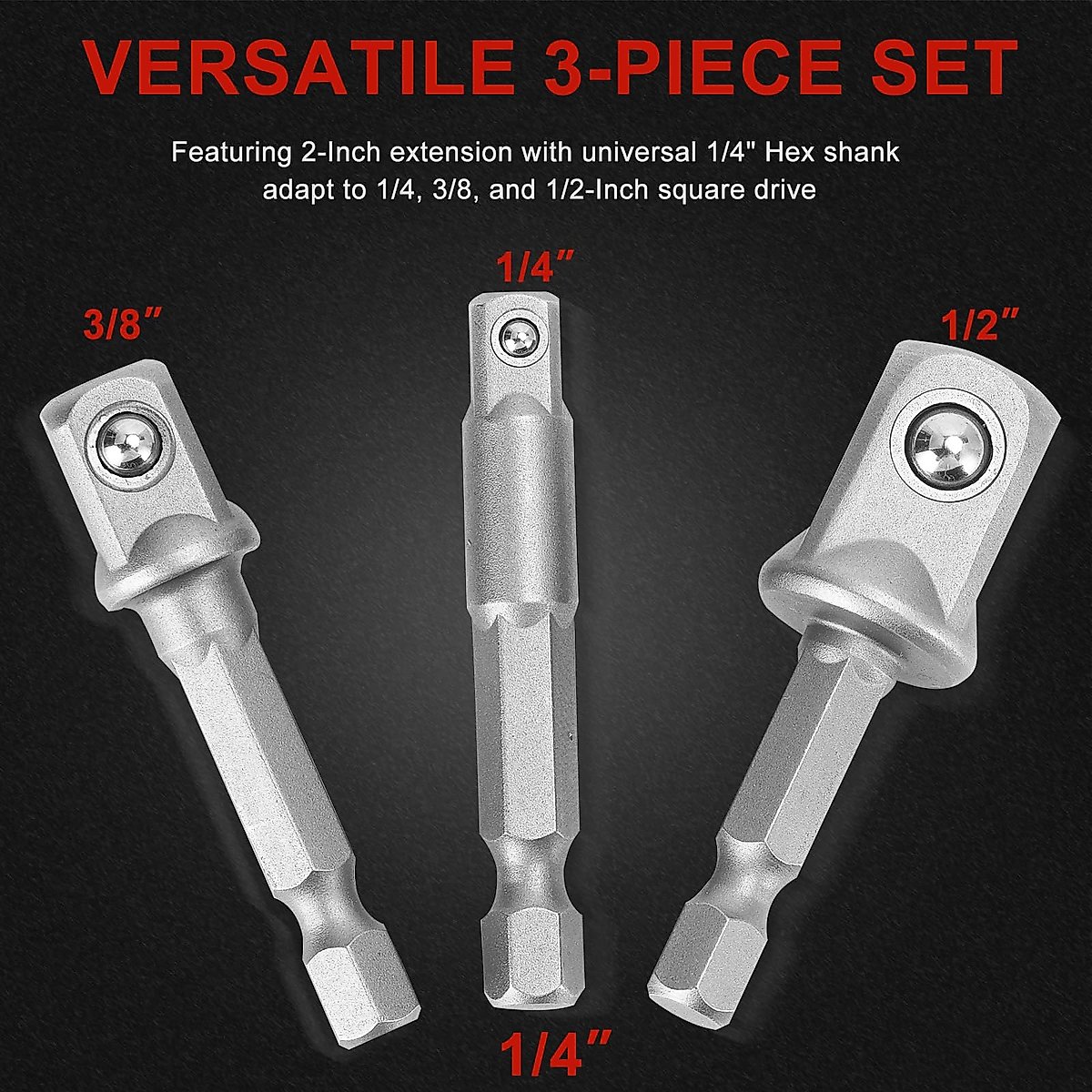 AOBEN 15 PCS XZN Triple Square Spline Bit Socket Set, S2 Alloy Steel Bits with Cr-V Steel Socket, M4-M18, Includes Socket Adapters