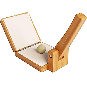 panan Wooden Tortilla Press Mexican Tortillera Presser Made from Natural Food-Grade Bamboo Wood Pataconera with Recipes eBook (Square 6")