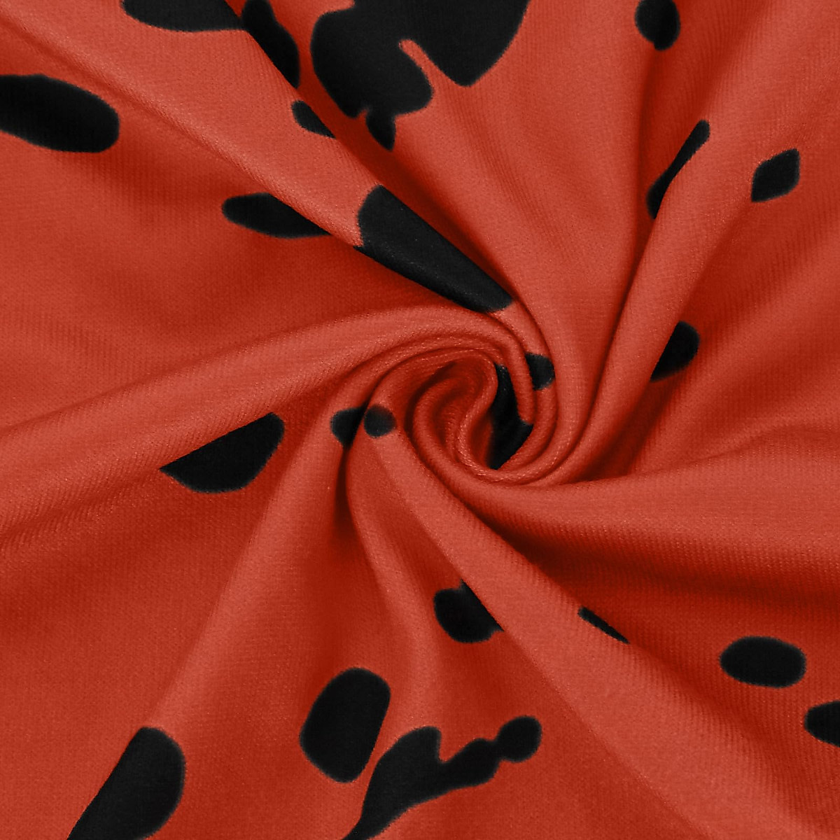 Lightning Deals of Today Women Long Sleeve Shirts 2023 Casual Crewneck Loose Fit Tops Fashion Print Plus Size Lightweight Fall Sweatshirts Orange M