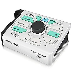 TC-Helicon Perform-VK Ultimate Mic Stand-Mount Vocal Processor for Studio-Quality Sound with Expandable Effects and Keyboard I/O
