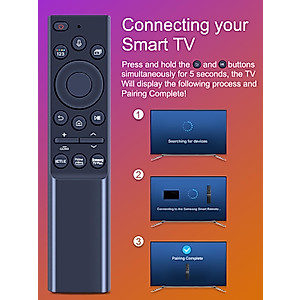 New 2021 Models BN59-01357F Voice Replacement Remote Control for Samsung QLED Smart TVs Compatible with Neo QLED, The Frame and Crystal UHD Series (BN59-01357F)