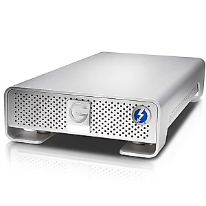 G-Technology 10TB G-DRIVE with Thunderbolt and USB 3.0 Desktop External Hard Drive, Silver - 0G05024