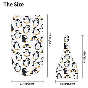 Qwalnely Swaddling Blanket for Baby, Sleeping Sacks, Unisex Baby Stuff with Hat, Penguin
