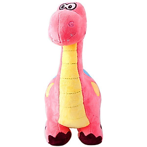 Marsjoy 14" Pink Stuffed Dinosaur Plush Toy for Baby, Kids Birthday Gifts