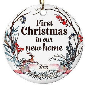 IAMAGOODLADY Home Christmas Ornament 2023,First Christmas Home Ornament 2023,Family Christmas Ornaments,2023 Christmas Ornament,Christmas Tree Ornaments Nightmare Before Christmas 50 Cent Item