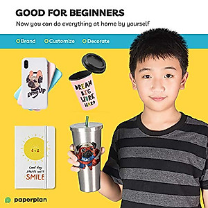 Waterslide Decal Paper Inkjet Clear (20 Sheets) Premium Water-Slide Transfer Transparent Printable Water Slide Decals A4 Size // Paper Plan