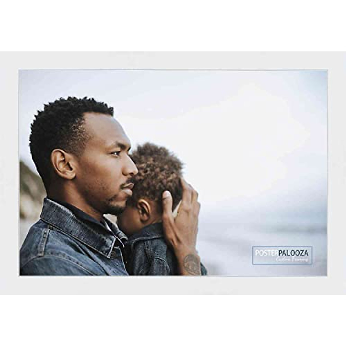 6x10 Frame White Solid Pine Wood Picture Frame | UV Acrylic, Foam Board Backing & Hanging Hardware