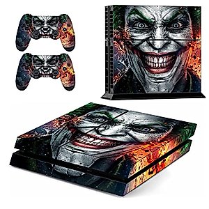 Joker Vinyl Skins Ps4 Controller Skin - One Skin Console Sticker One Games Console Skins Protective Vinyl Skin Decal - One Skins for Console Avenger Stickers Ps4 Controller Sony