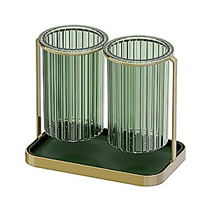 Generic Kitchen Utensil Holder Spoon Fork Holder Cutlery Holder Cutlery Storage Organizer Caddy Silverware Organizer Drying Rack Chopsticks Holder, Green