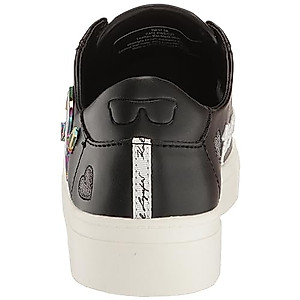 Karl Lagerfeld Paris Cate Shoes – Sneakers for Women with Iconic KLP Pins, Deep Black, 5