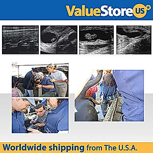 Portable Ultrasound Scanner Veterinary Pregnancy V16 with 7.5 MHz Rectal Probe for Cattle, Horse, Camel, Equine and Cow.